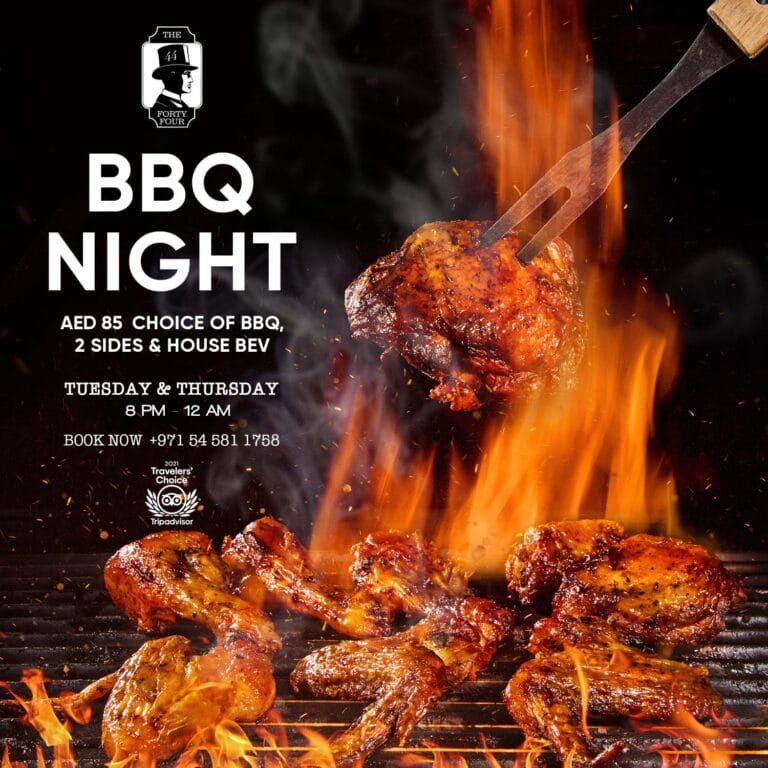 BBQ Night - The 44 - Hilton Dubai Al Habtoor City - dizzer