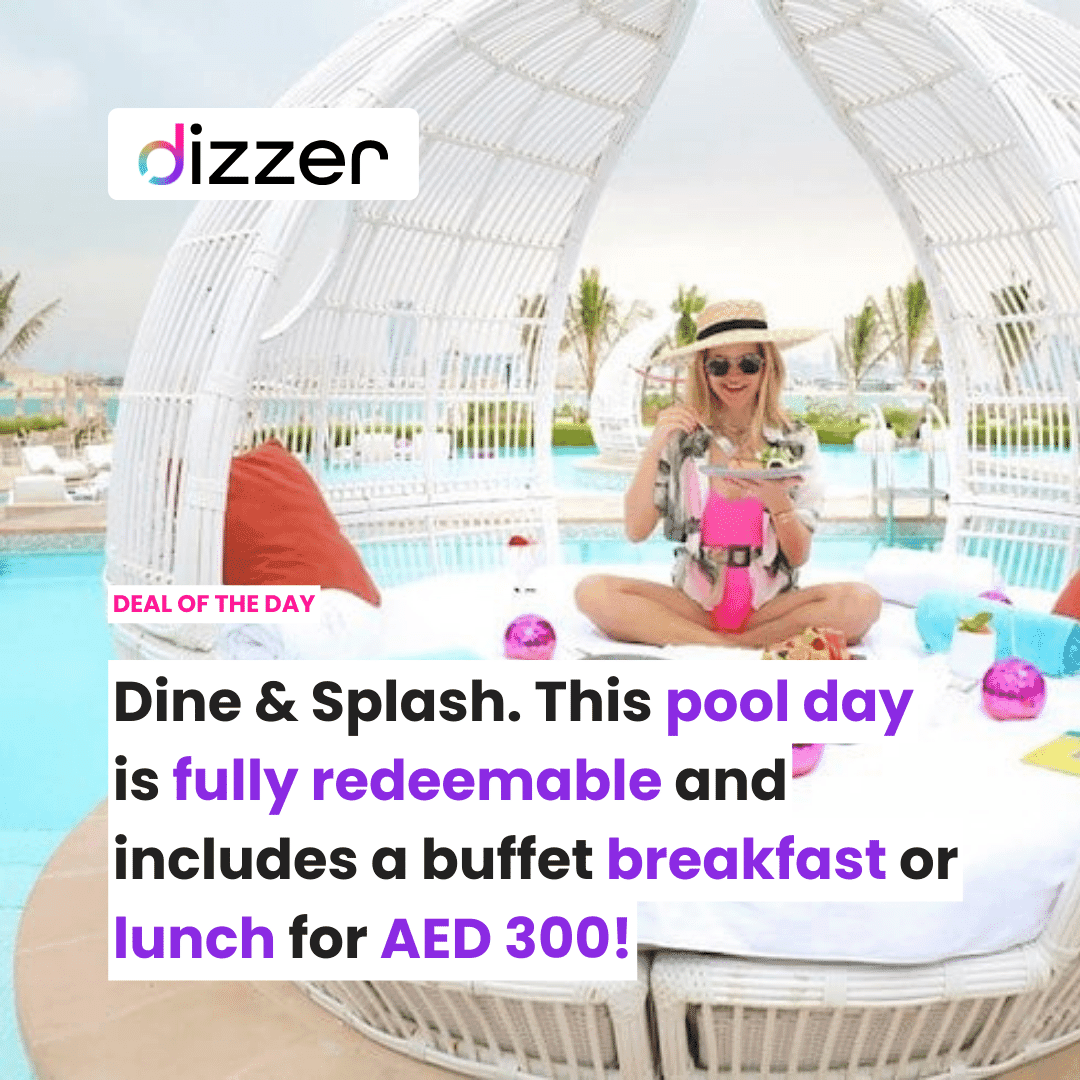 Dine & Splash. This pool day is fully redeemable and includes a buffet ...