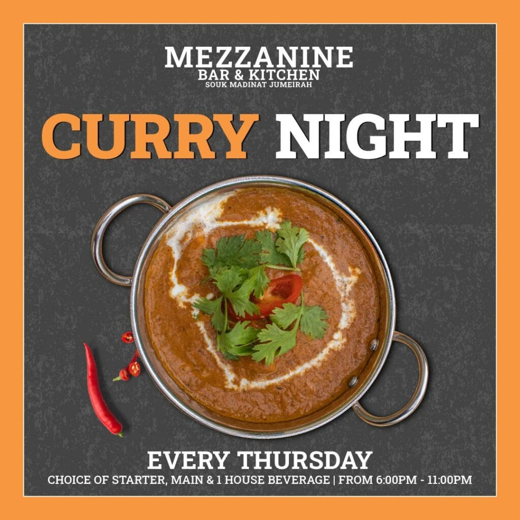 Curry Night - Mezzanine Bar & Kitchen - Souk Madinat Jumeirah - dizzer