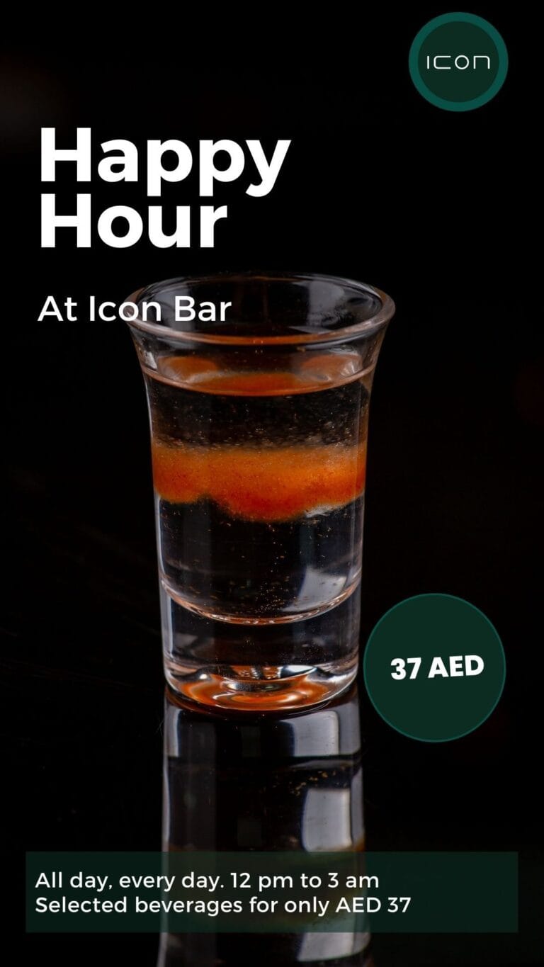 AED 37 Beverages - ICON Bar & Lounge - Radisson Blu - dizzer