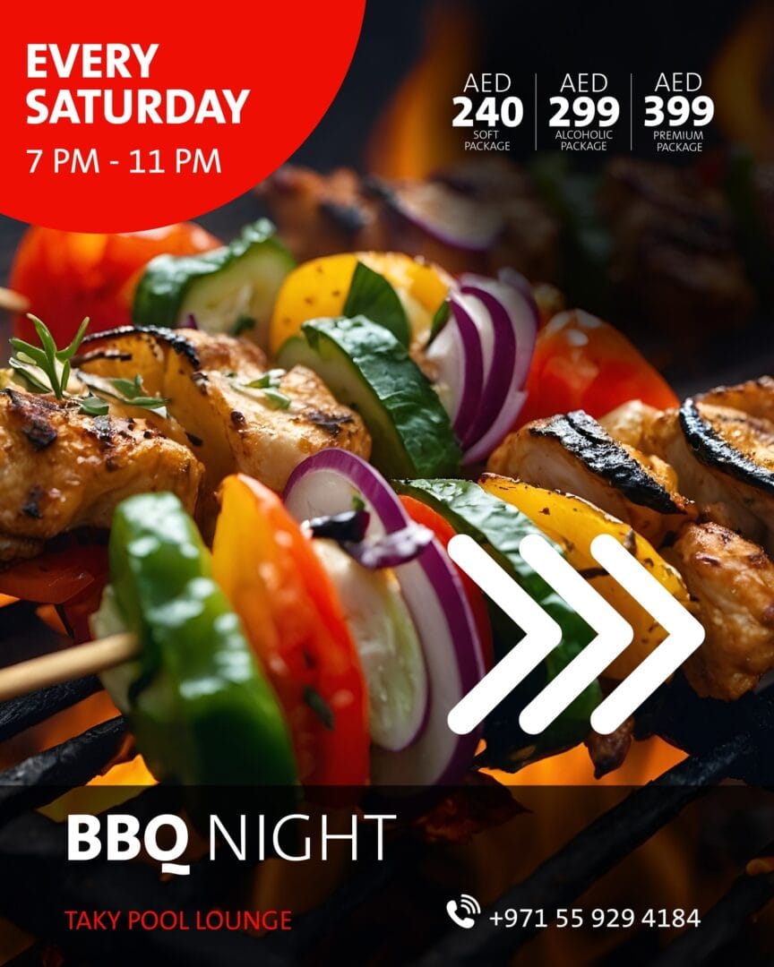 BBQ Night - Taky Lounge - Mӧvenpick Grand Al Bustan - dizzer