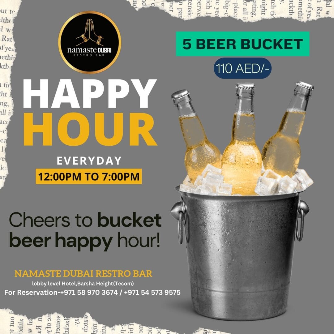 Beer Bucket Deal - Namaste Dubai Restro Bar - Social Hotel - dizzer