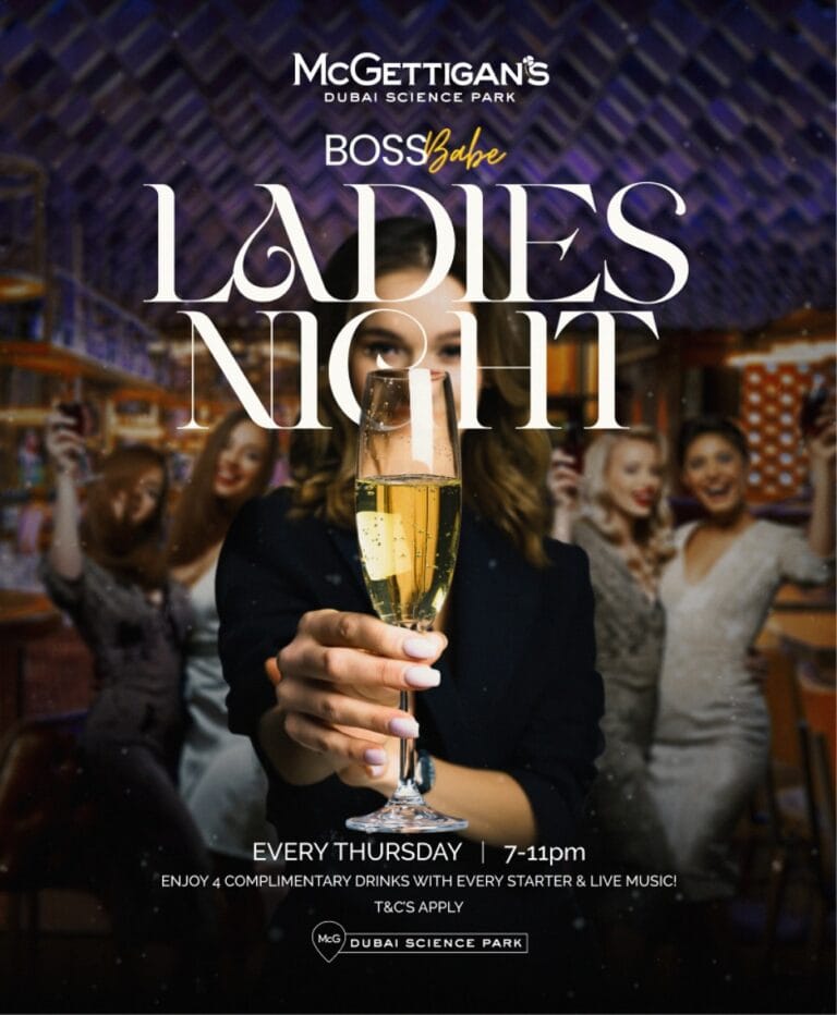 Boss Babe - McGettigan's Irish Pub - Holiday Inn & Suites Dubai Science ...