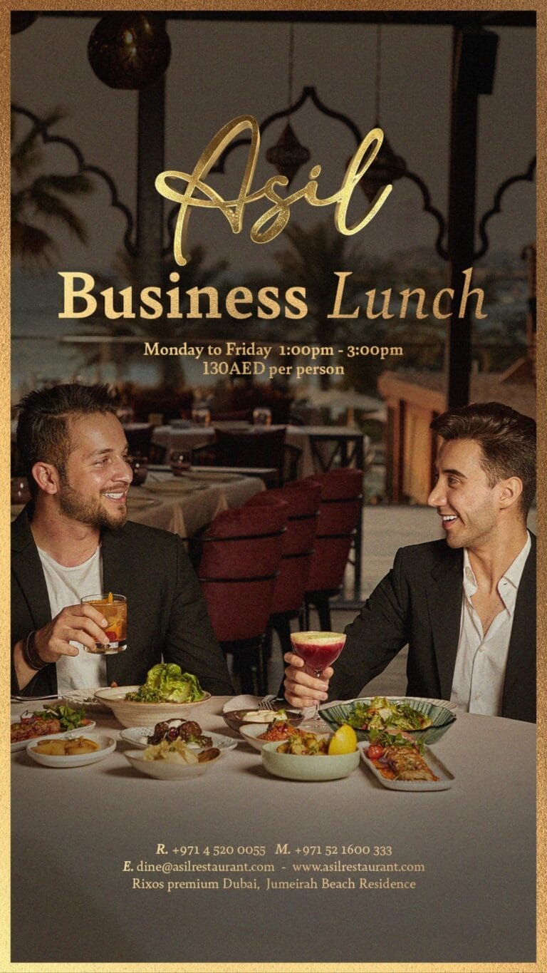 Business Lunch - Asil - Rixos Premium Dubai - dizzer