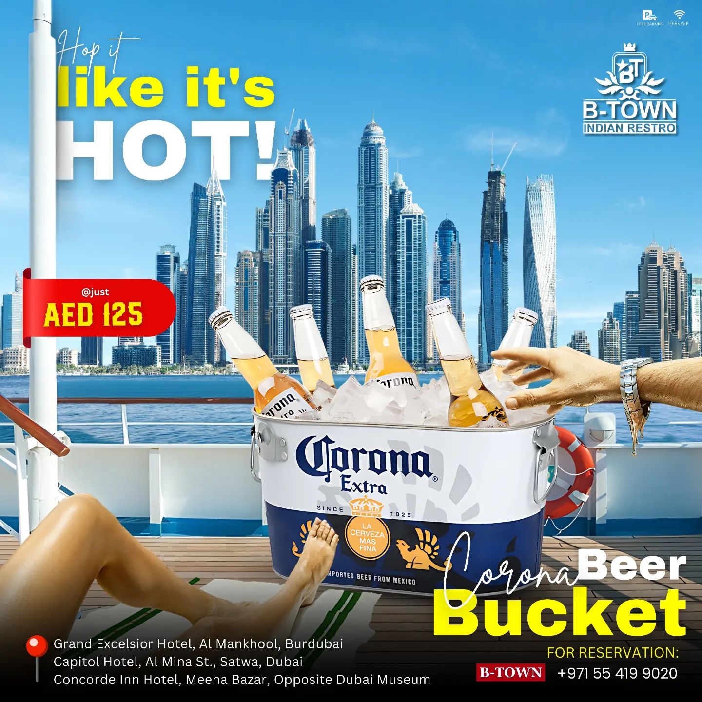 Beer Bucket - B-Town Restro Bar - Grand Excelsior Hotel Bur Dubai - dizzer