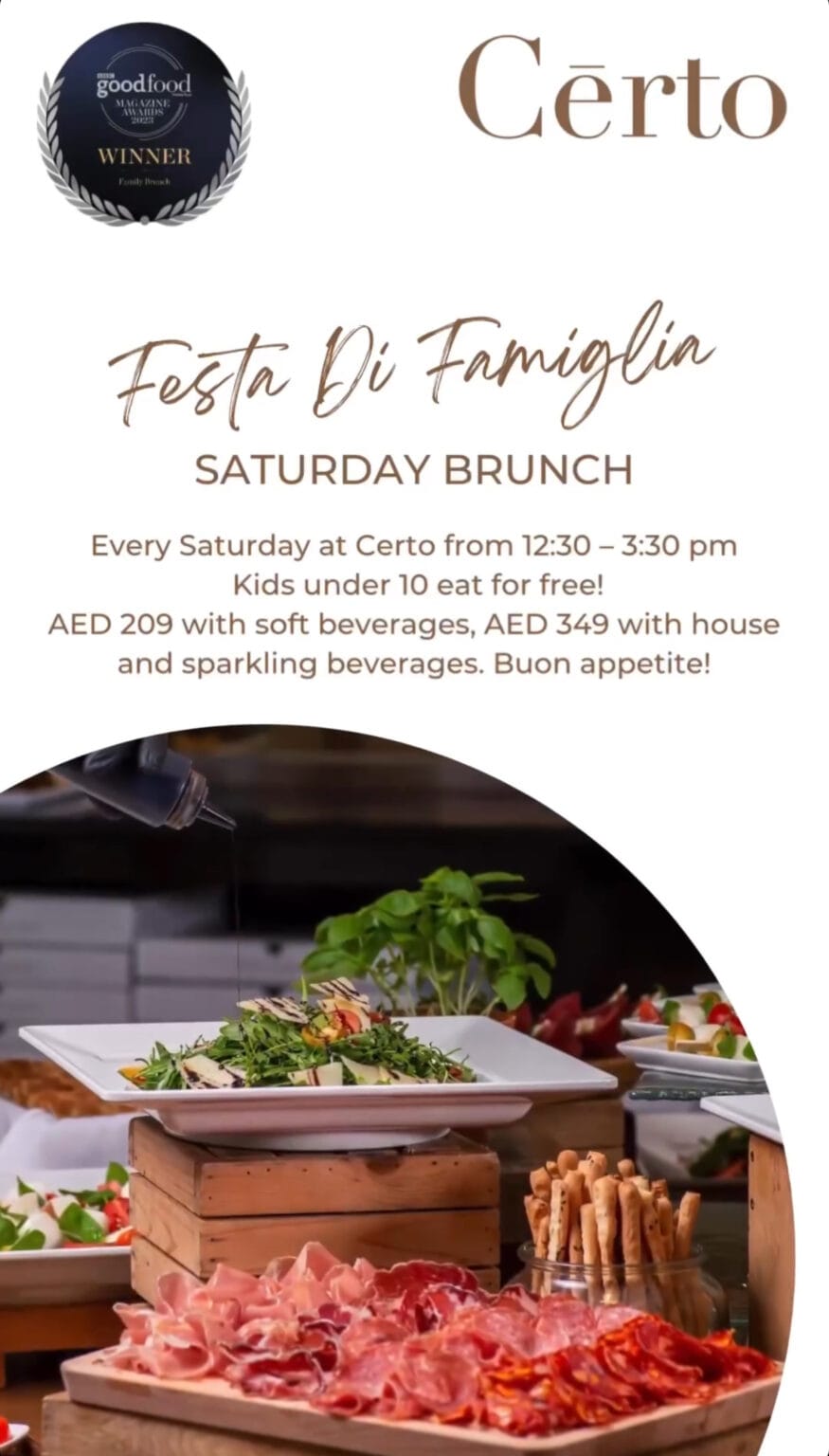 Festa Di Famiglia - Certo Italian Restaurant - Radisson Blu - dizzer