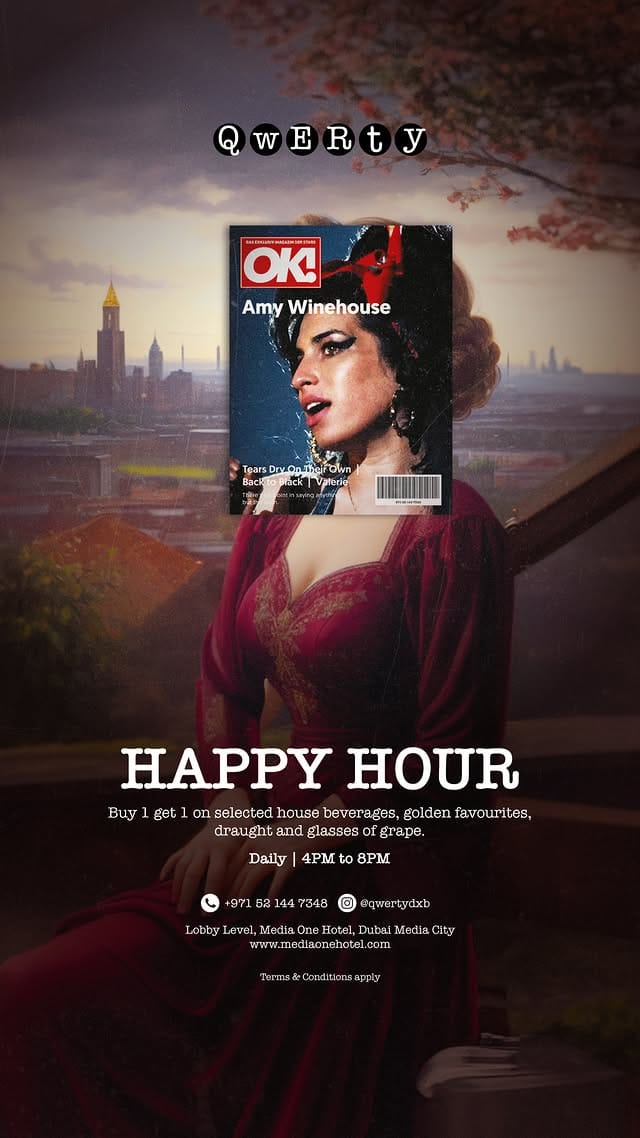After Work Happy Hour - Qwerty - Media One Hotel - dizzer