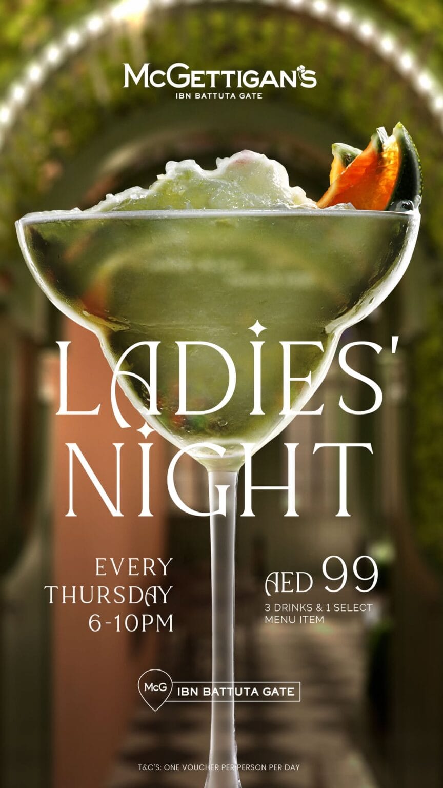 Ladies Night - McGettigan's Irish Pub - Oaks Hotel Ibn Battuta Gate ...