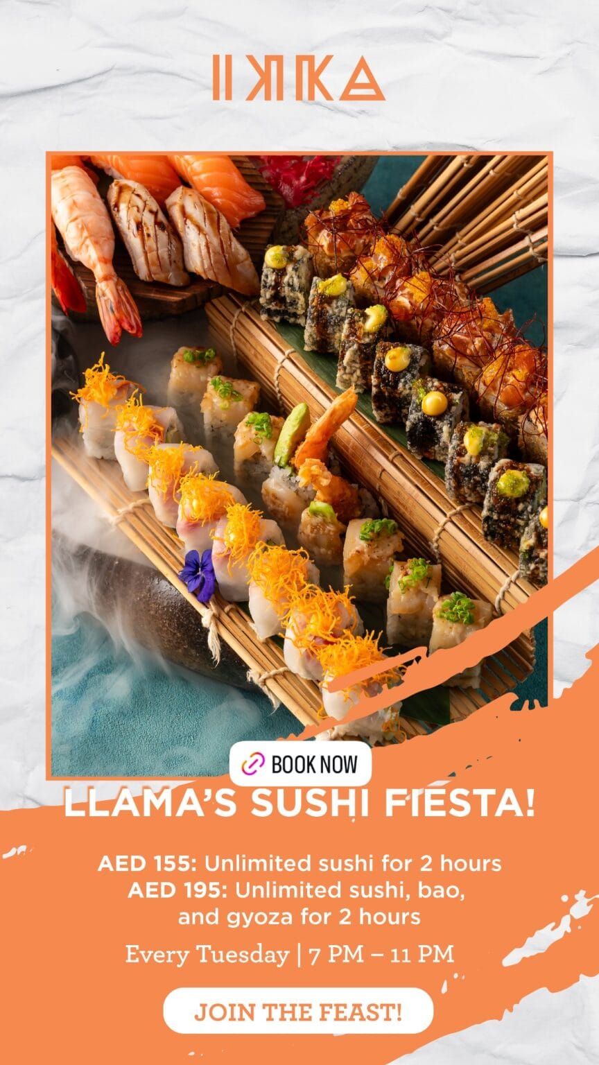 Llama's Sushi Fiesta - Ikka - Hyatt Centric Jumeirah Dubai - dizzer