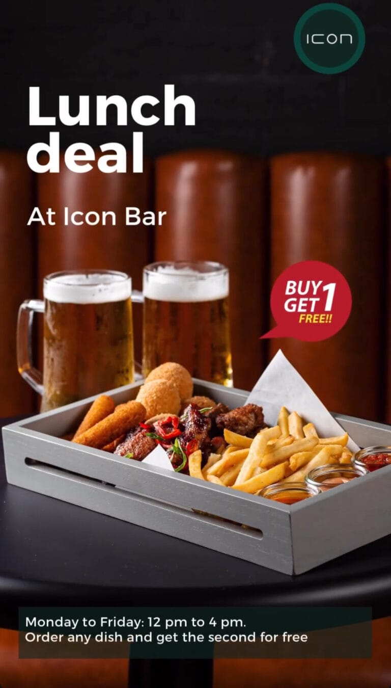 Lunch Deal at Icon! - ICON Bar & Lounge - Radisson Blu - dizzer