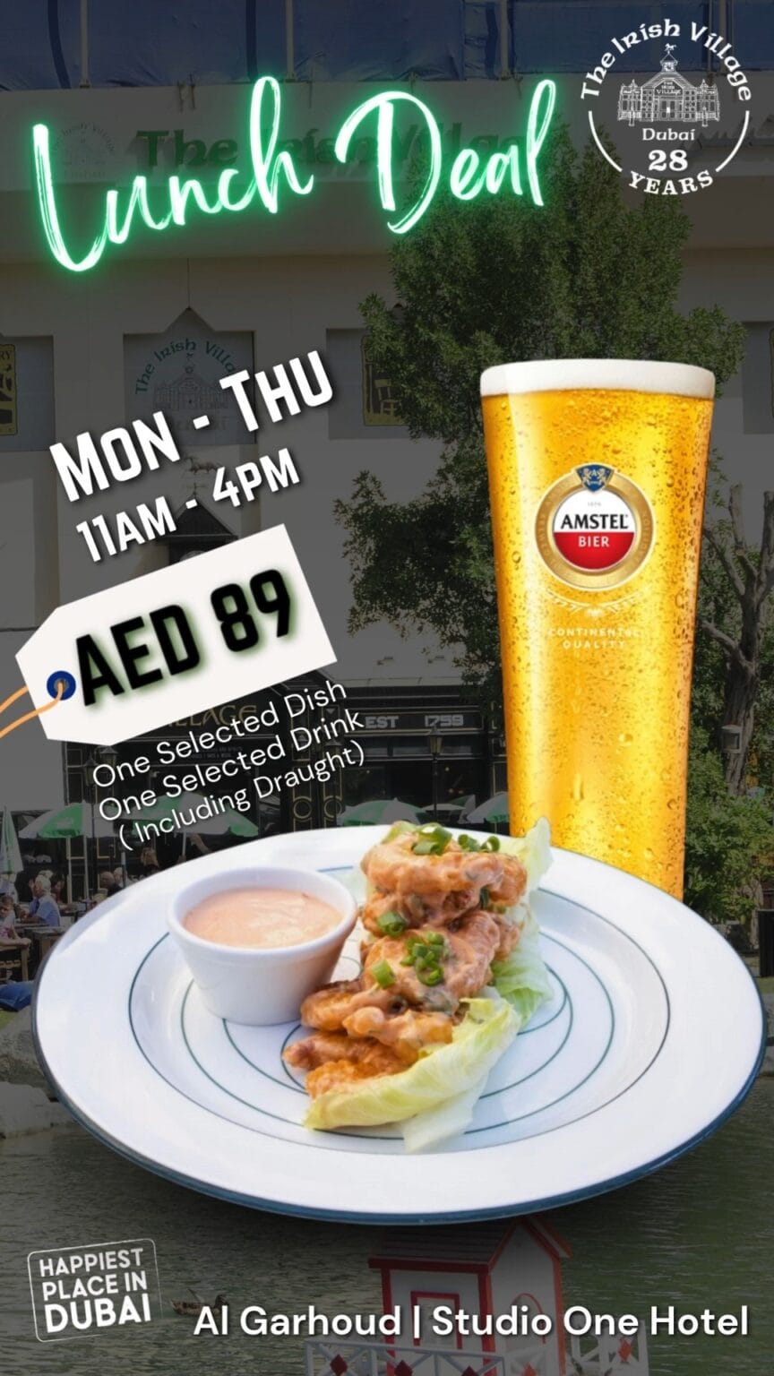 Lunch Deal - The Irish Village - Century Village - dizzer