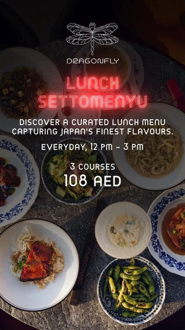 Lunch Settomenyu - Dragonfly - The Lana - Dorchester Collection - dizzer