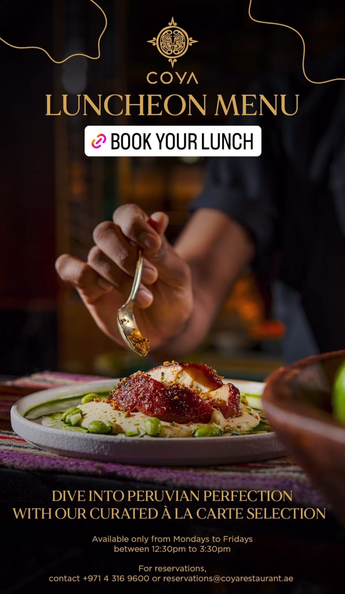 Luncheon Menu - COYA - Four Seasons Resort Dubai at Jumeirah Beach - dizzer