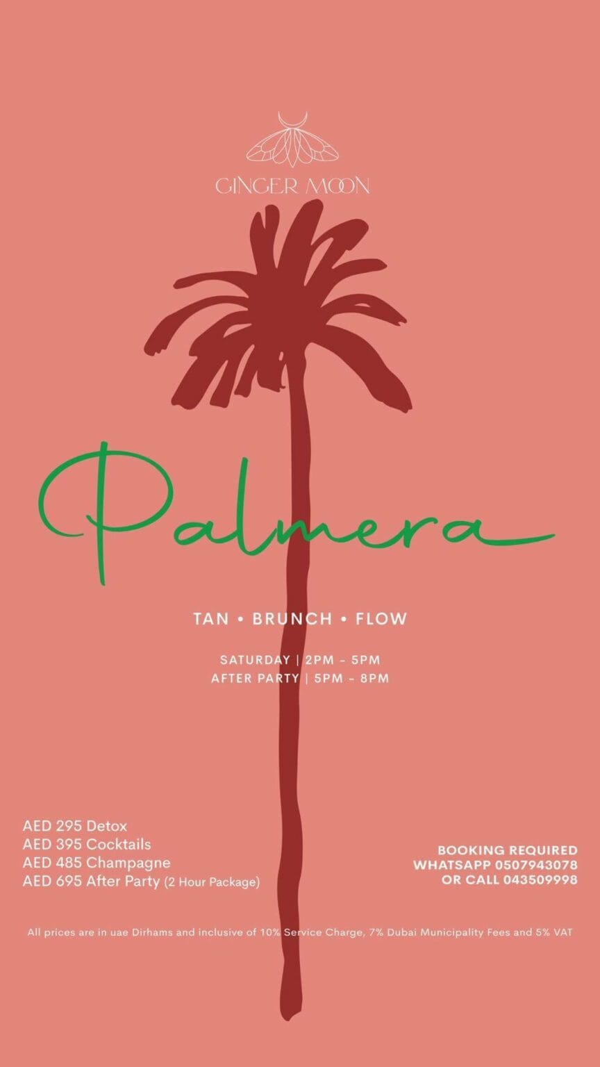 PALMERA BRUNCH - Ginger Moon - W Dubai - Mina Seyahi - dizzer