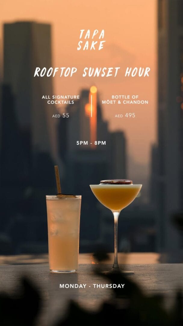 Rooftop Sunset Hour - Tapasake - One&Only One Za'abeel - dizzer