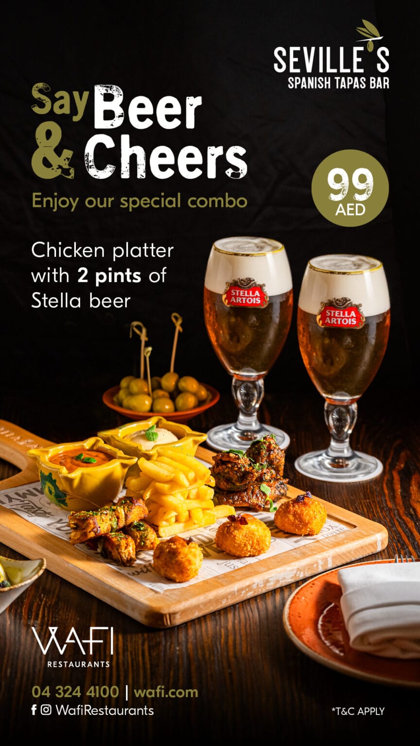 Say Beer & Cheers: Chicken Platter and Beer - Seville's - Pyramids At ...