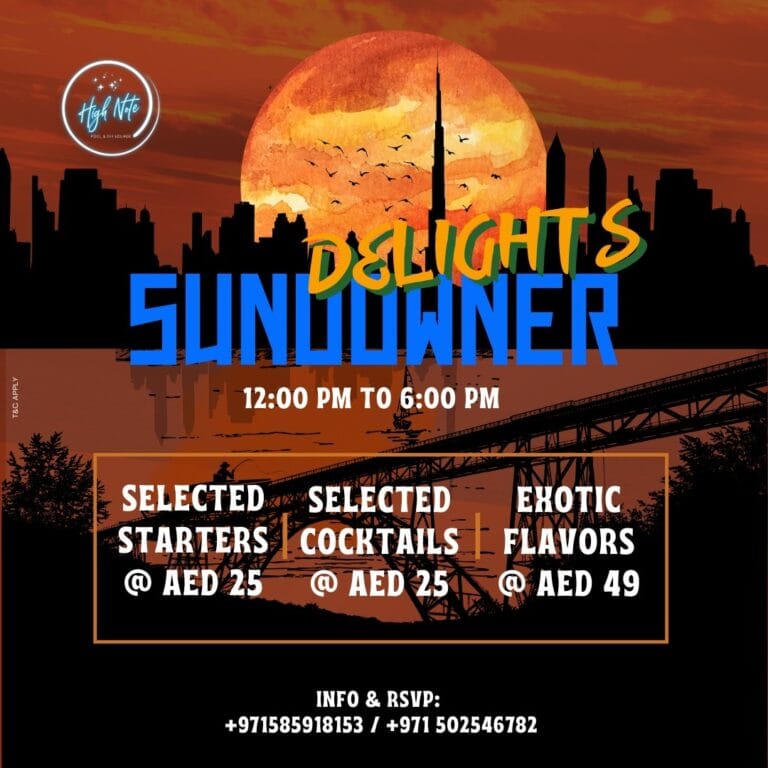Sundowner - High Note Pool & Sky Lounge - Aloft Al Mina - dizzer