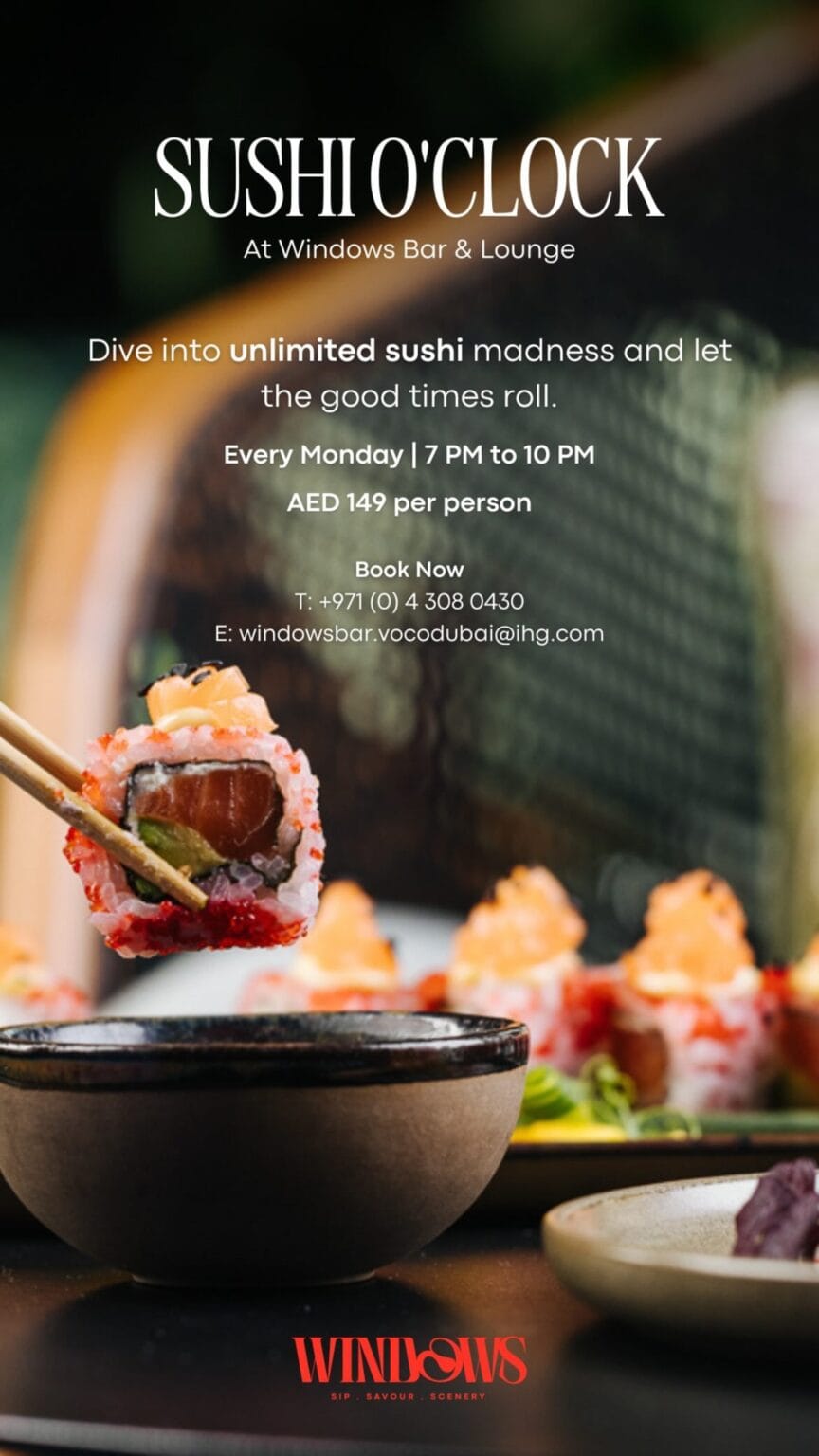 Sushi o'clock - Windows Bar and Lounge - Voco Hotel - dizzer