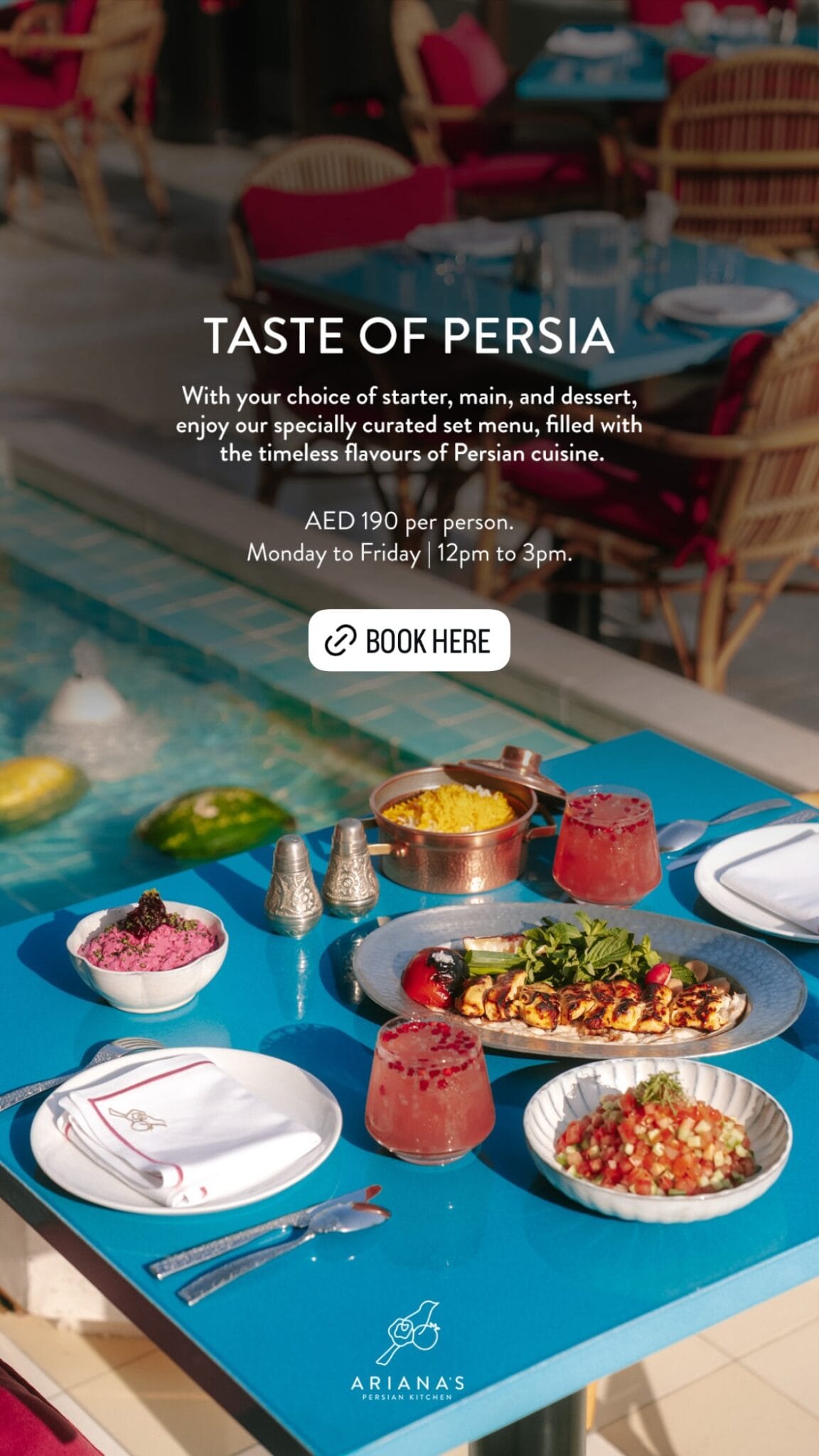 Taste of Persia - Ariana’s Persian Kitchen - Atlantis The Royal - dizzer