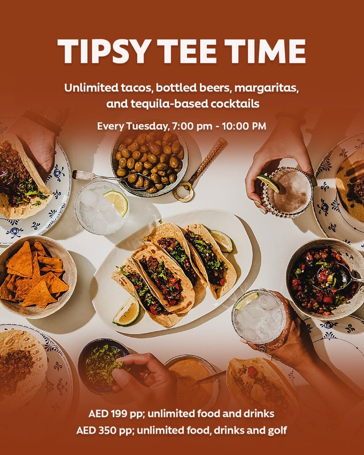 Tipsy Tee Time - Five Iron Golf Dubai - The Westin Dubai Mina Seyahi - dizzer