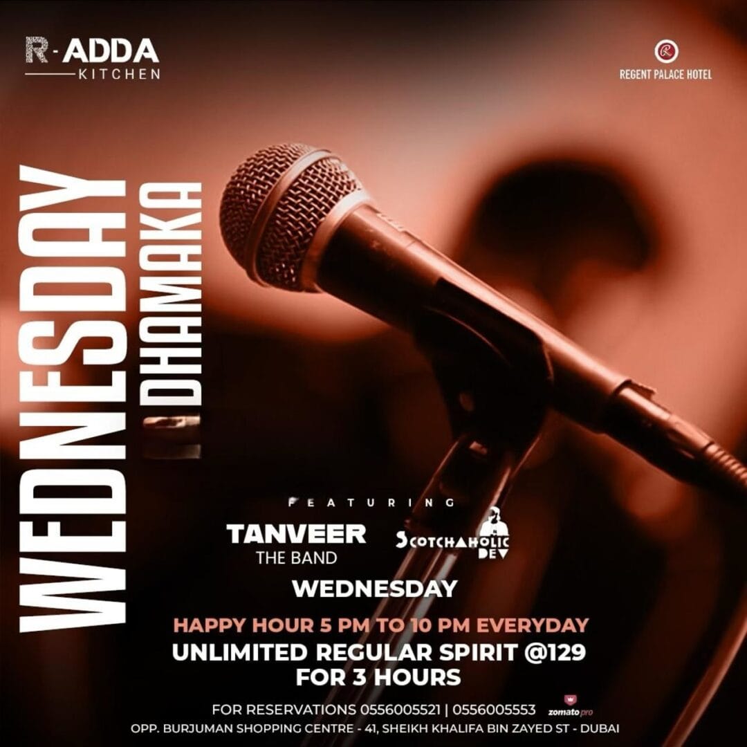 Wednesday Dhamaka - R Adda Kitchen - Regent Palace Hotel - dizzer