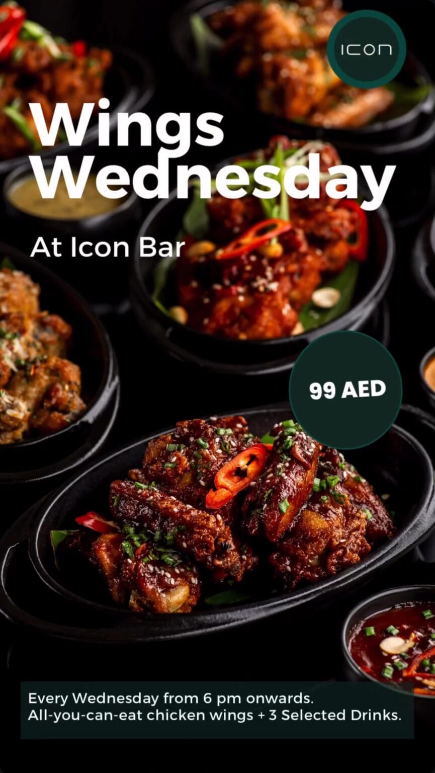 Wings Wednesday - ICON Bar & Lounge - Radisson Blu - dizzer